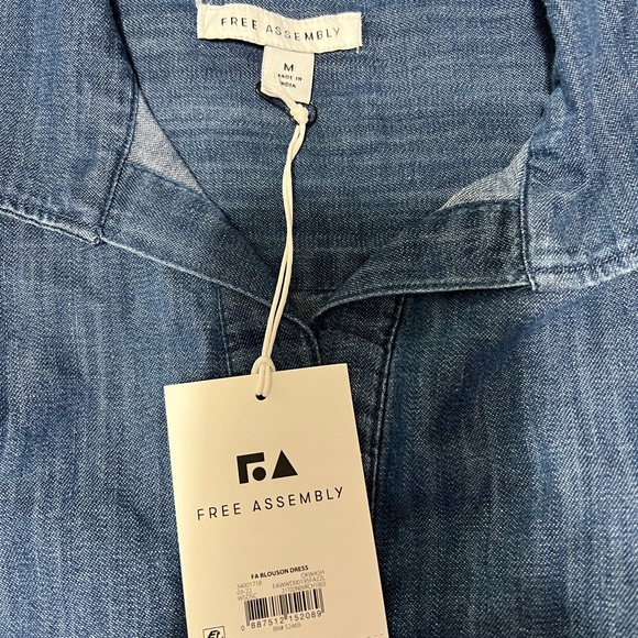 Free Assembly | Dresses | Free Assembly Long Sleeve Denim Dress ...